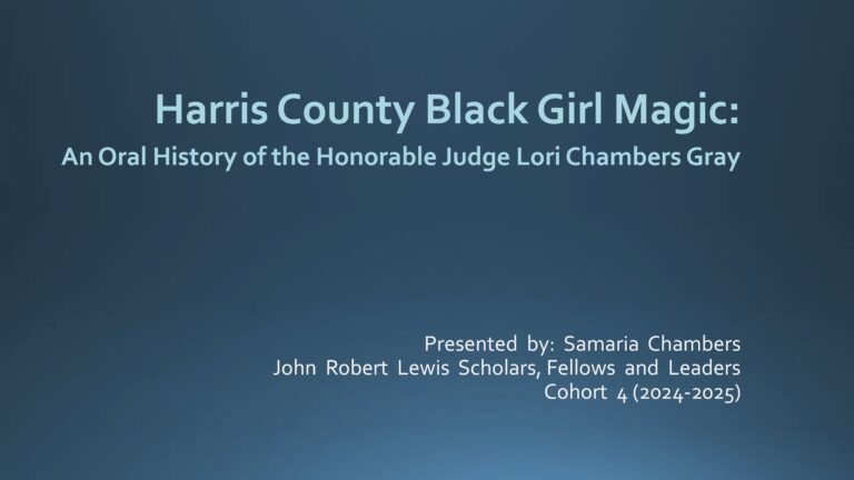 Harris County Black Girl Magic: An Oral History of the Honorable Judge ...